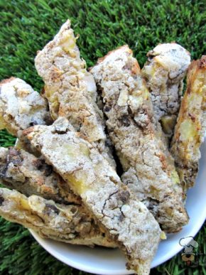 pineapple coconut liver biscotti - Doggy Dessert Chef