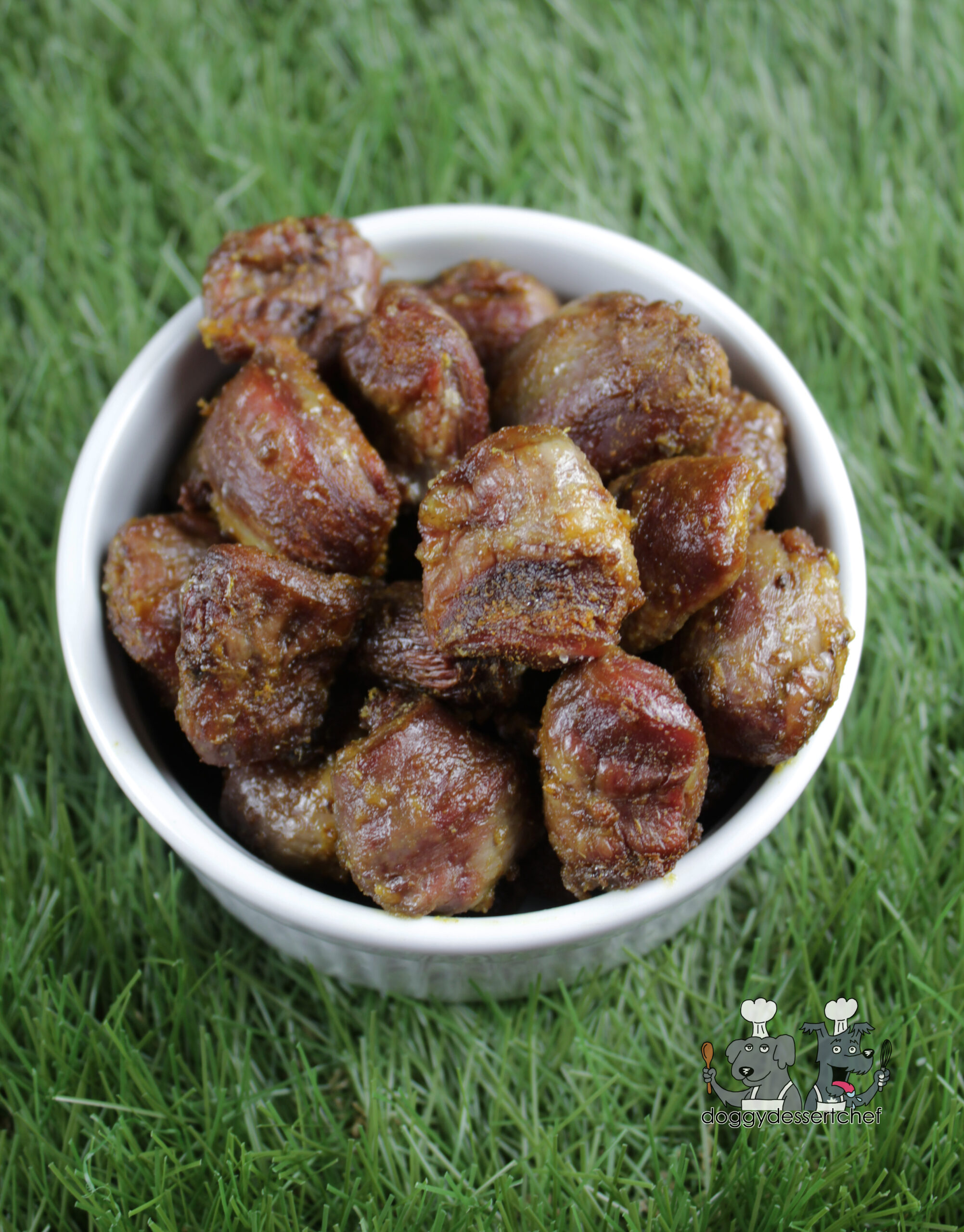 air-fried duck gizzards - Doggy Dessert Chef