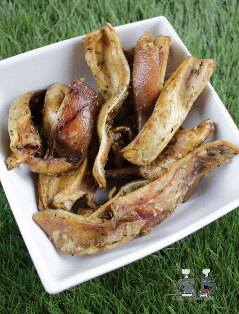 air-fried pig ears - Doggy Dessert Chef