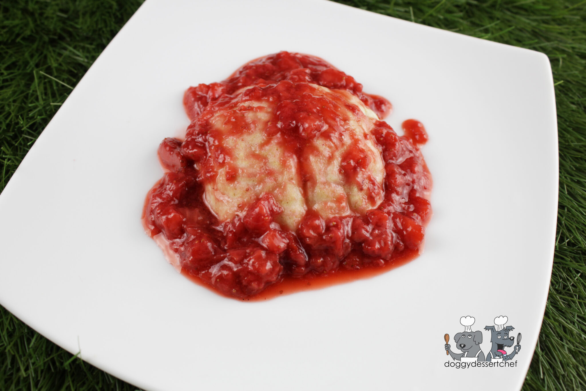 ham with strawberry sauce - Doggy Dessert Chef