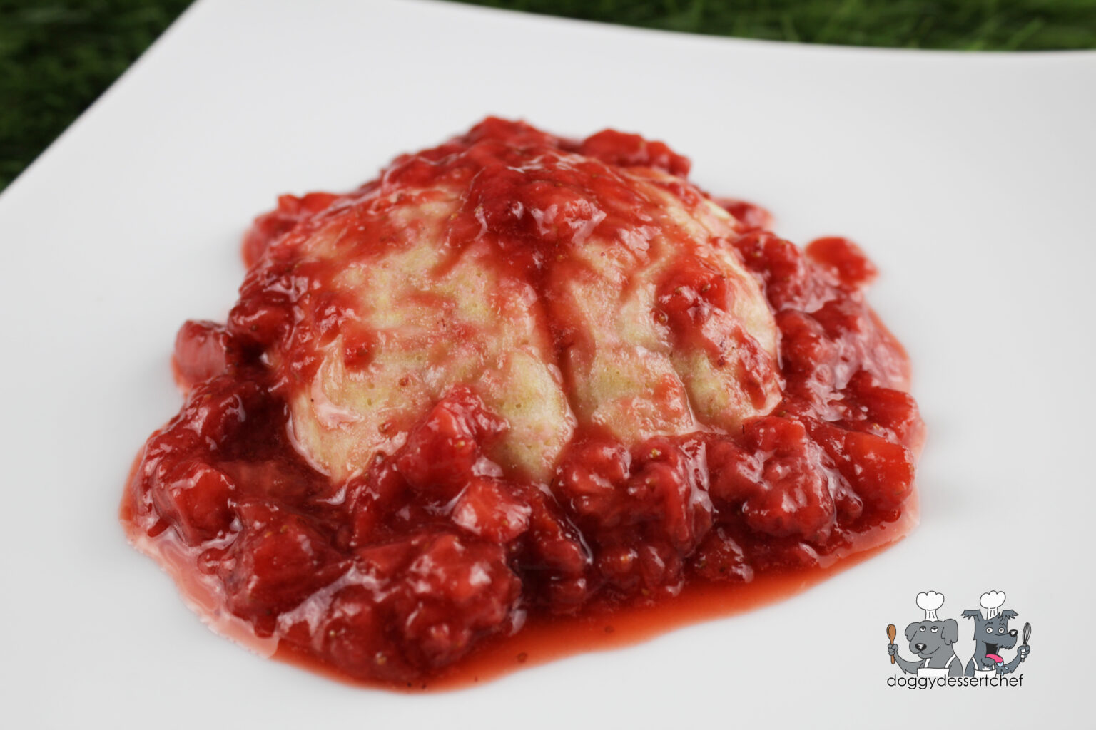 ham with strawberry sauce - Doggy Dessert Chef