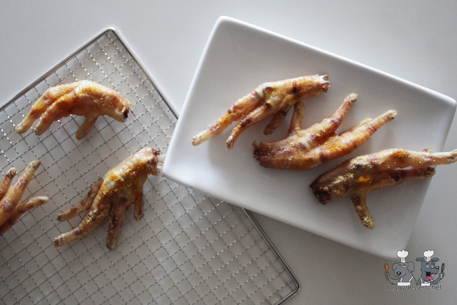ginger turmeric chicken feet - Doggy Dessert Chef